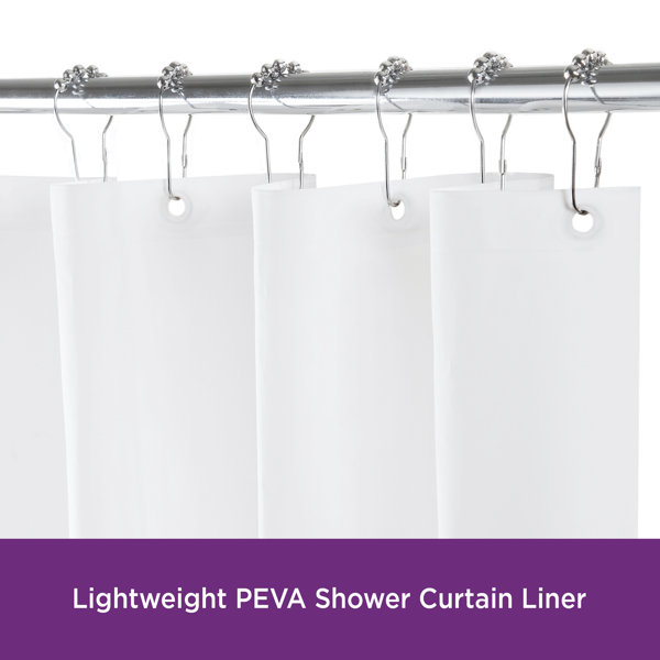 Wayfair Basics® Peva Solid Color Shower Curtain Liner And Reviews Wayfair
